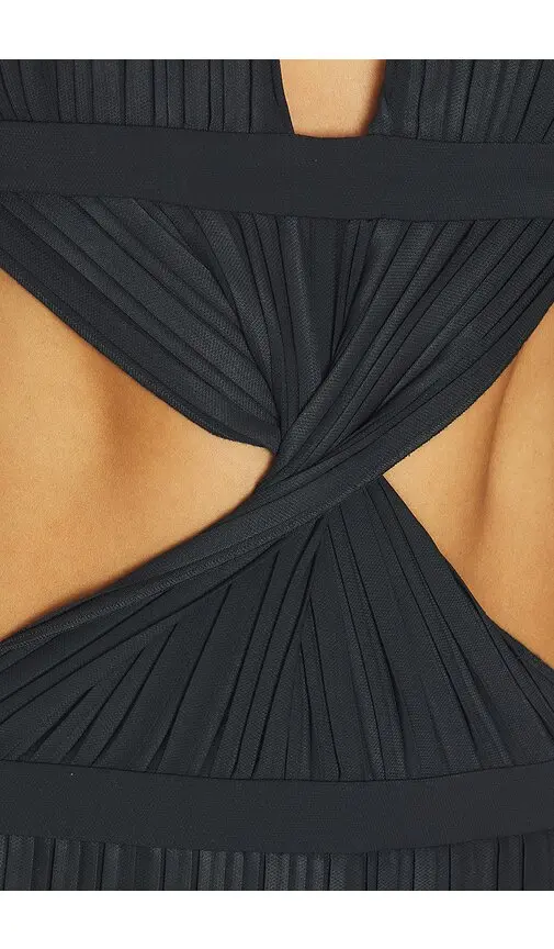 HAELO Caged Twist Maxi Dress