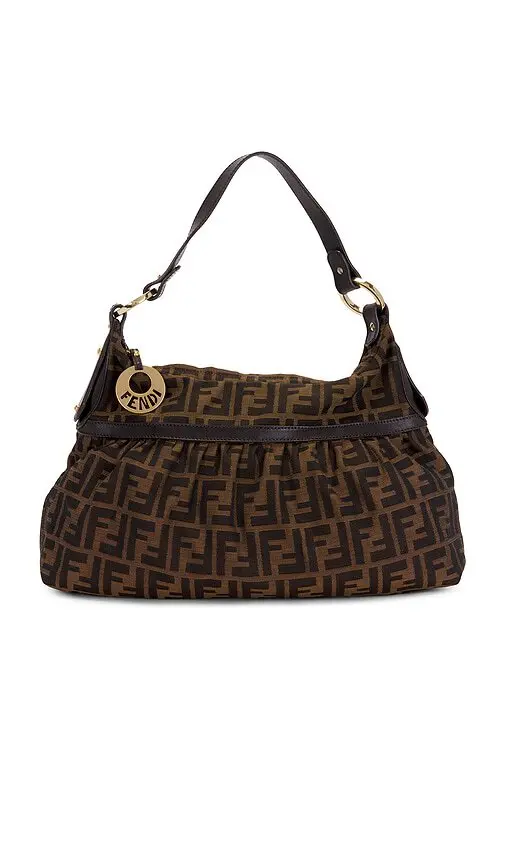 FWRD RENEW Fendi Zucca Chef Shoulder Bag