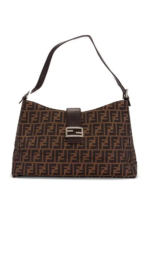 FWRD RENEW Fendi Zucca Shoulder Bag