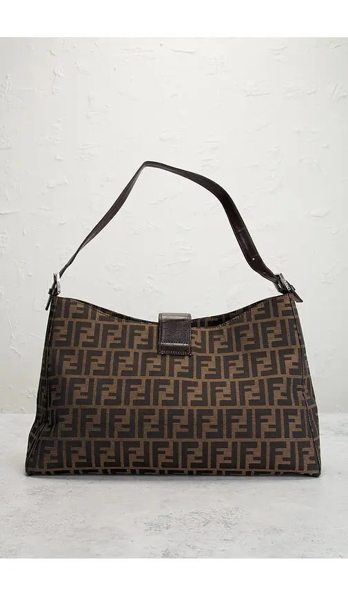 FWRD RENEW Fendi Zucca Shoulder Bag