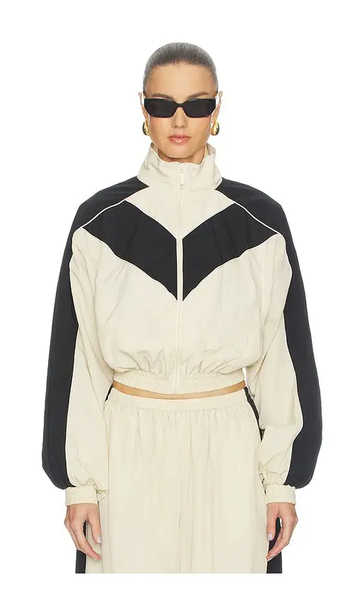 Ronny Kobo Brenton Cropped Jacket - Beige