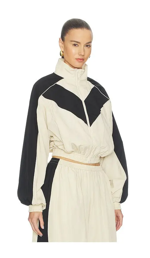 Ronny Kobo Brenton Cropped Jacket - Beige