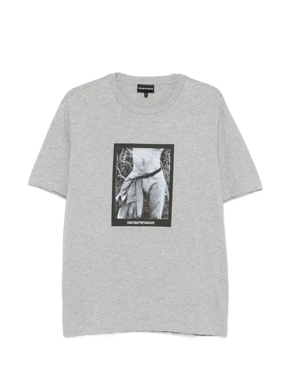 Emporio Armani Printed Cotton T-shirt
