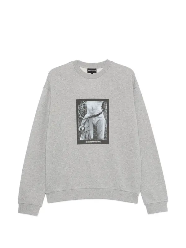Emporio Armani Printed Cotton Sweatshirt