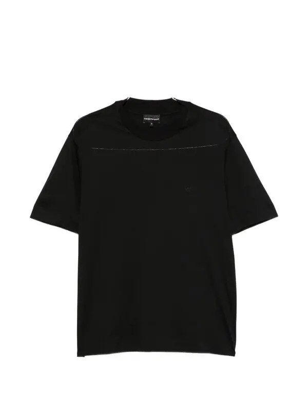 Emporio Armani Logo Cotton T-shirt - Black