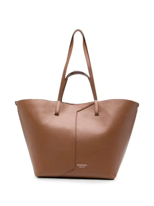 Emporio Armani Medium Leather Tote Bag