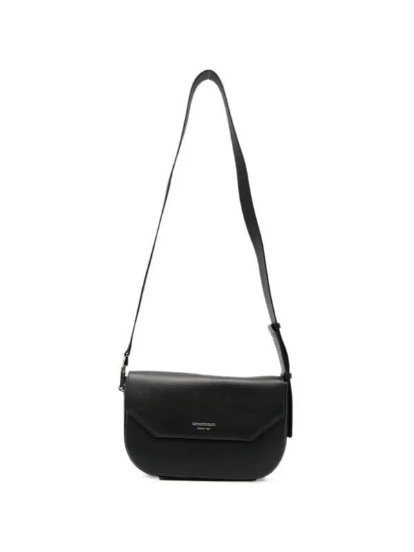 Emporio Armani Leather Crossbody Bag - Black