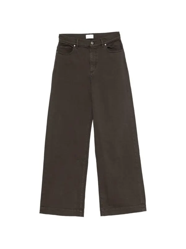 PAROSH Wide-leg Denim Jeans
