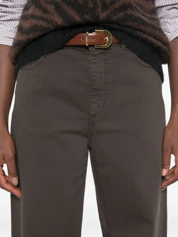 PAROSH Wide-leg Denim Jeans