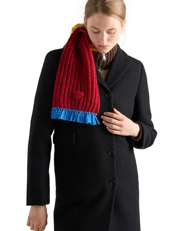 Prada Single-breasted Shetland Wool Coat