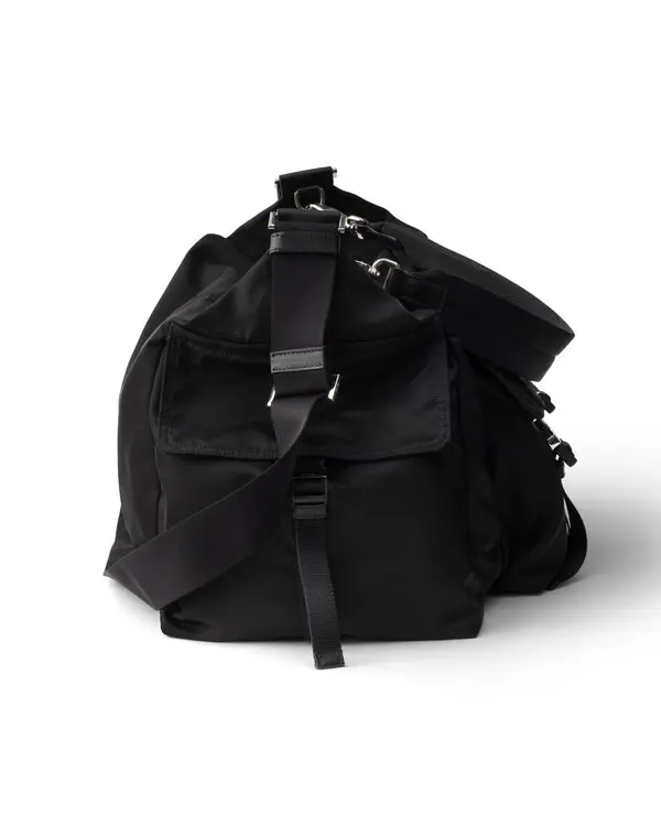 Prada Explore Re-nylon And Leather Duffel Bag