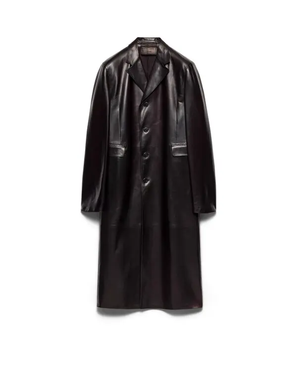 Prada Nappa Leather Coat