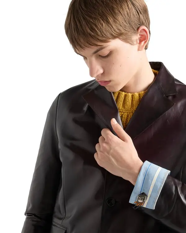 Prada Nappa Leather Coat