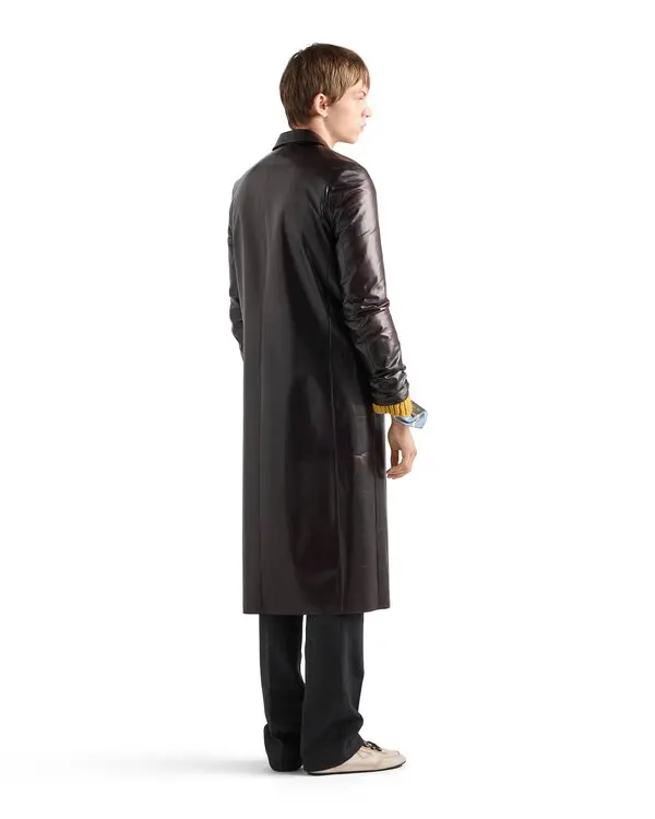 Prada Nappa Leather Coat