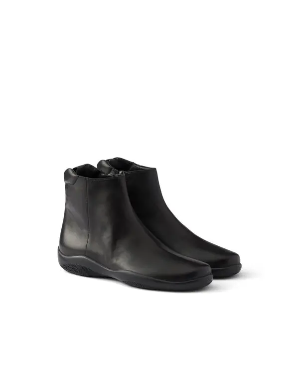 Prada Toblach Nappa Leather Booties