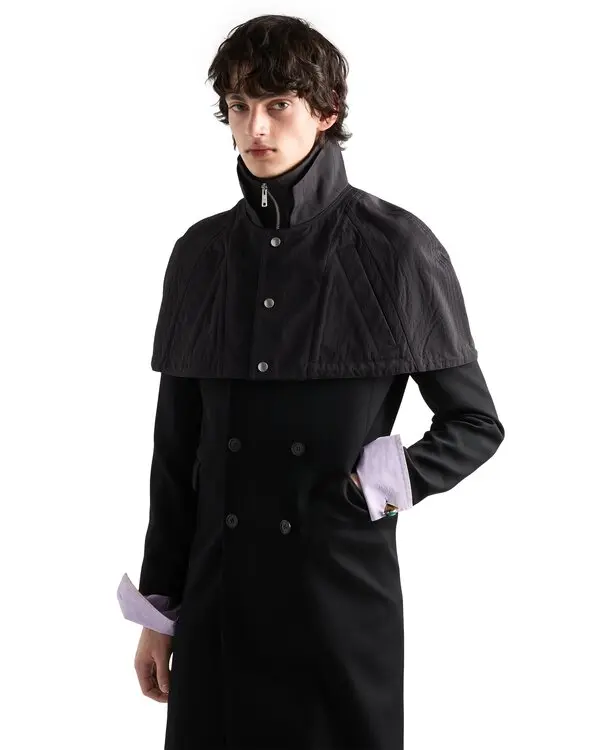 Prada Technical Fabric Capelet