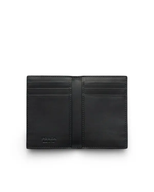 Prada Antiqued Leather Card Holder