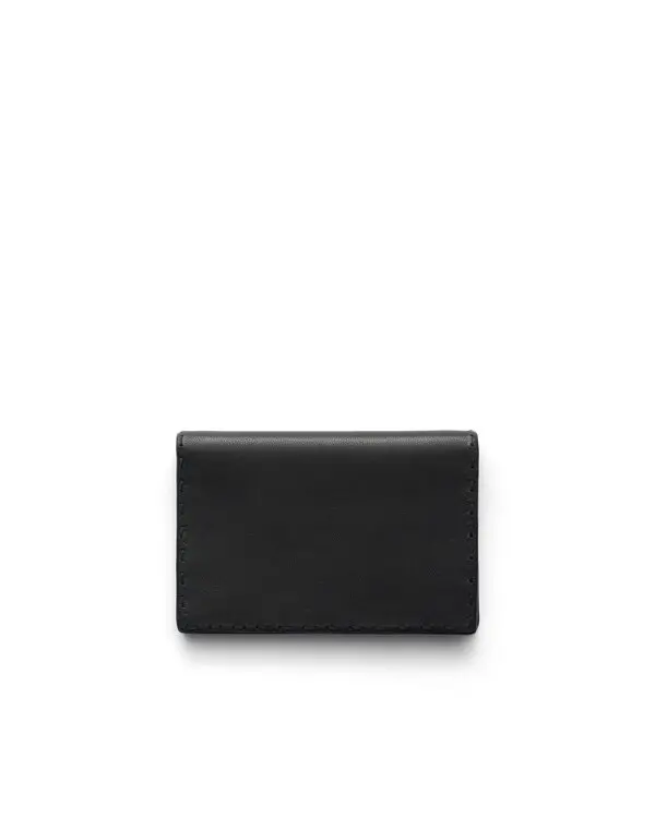 Prada Antiqued Leather Card Holder