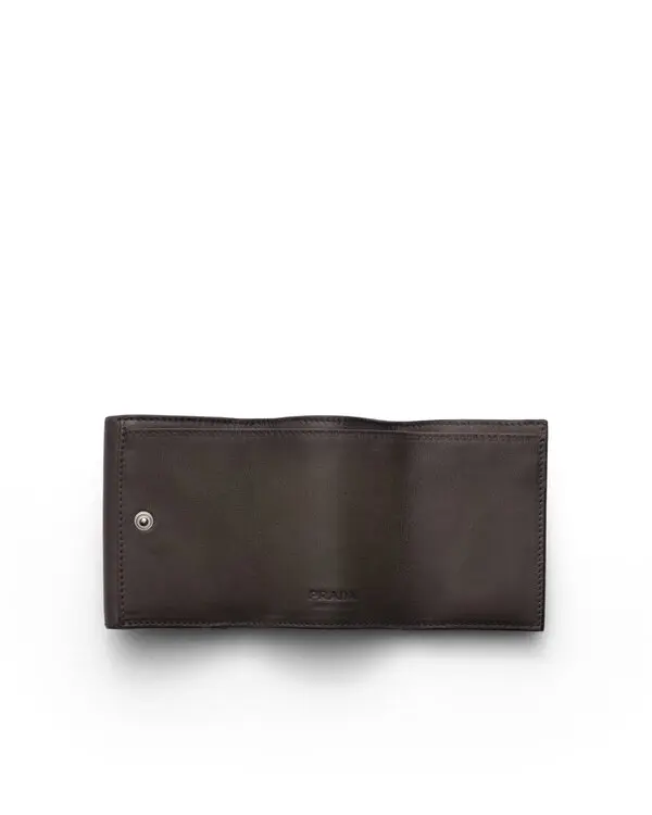 Prada Small Antiqued Leather Wallet