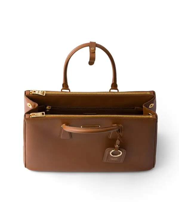 Prada Galleria Saffiano Leather Bag - Cognac