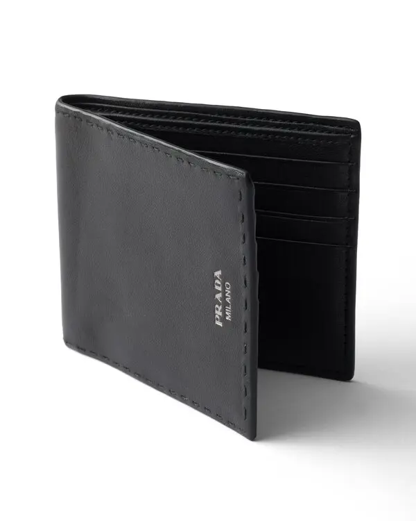 Prada Antiqued Leather Wallet