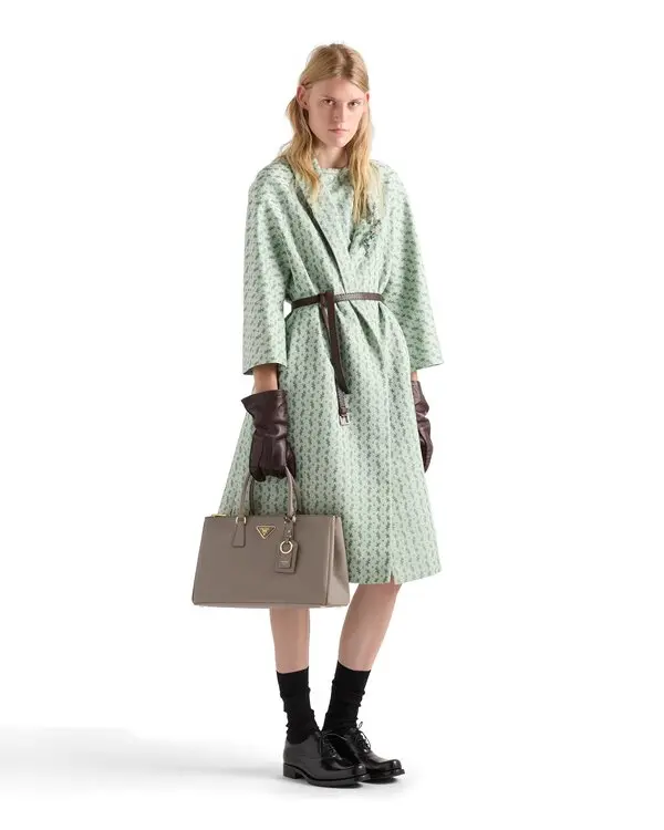 Prada Galleria Large Saffiano Leather Bag - Clay Grey