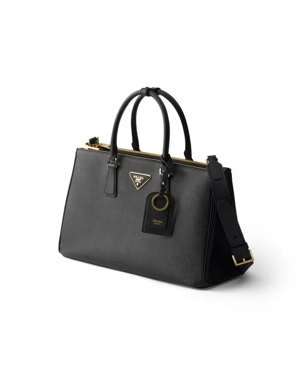 Prada Galleria Large Saffiano Leather Bag - Black