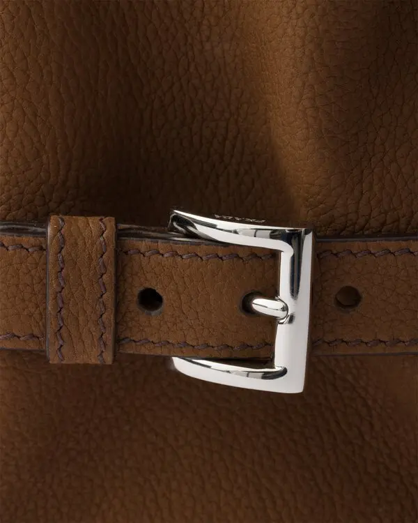 Prada Nubuck Leather Shoulder Bag