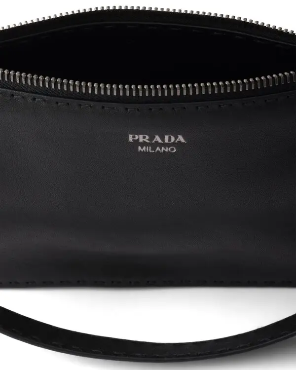 Prada Antiqued Leather Pouch