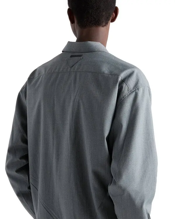 Prada Wool Zipper Shirt