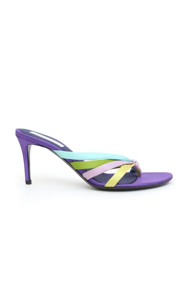 Christopher Esber Mica Satin Sandals - Multi