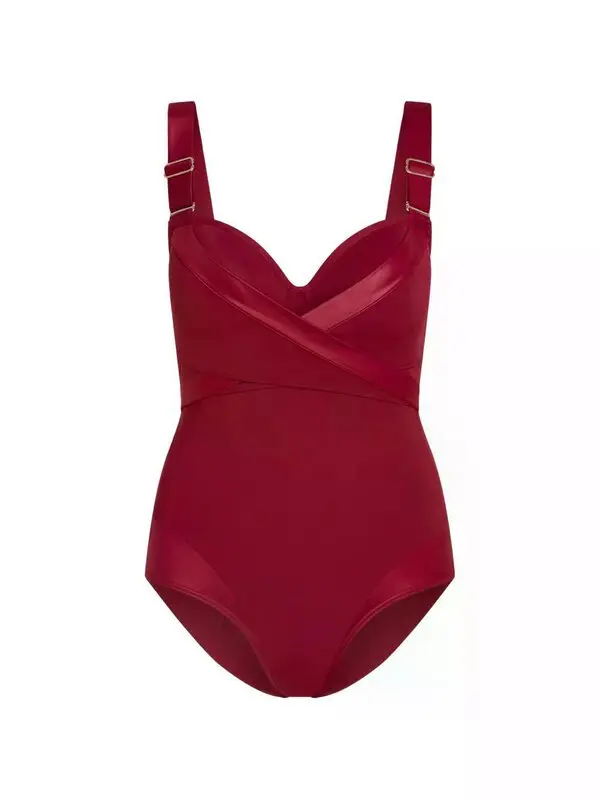 Marlies Dekkers Padded Plunge Balcony Bathing Suit - Red