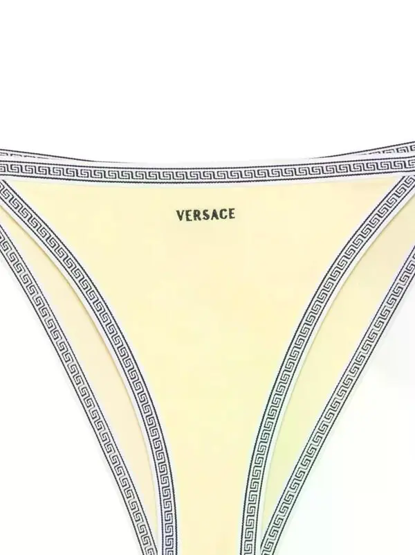 Versace Logo-embroidered Bikini Bottoms