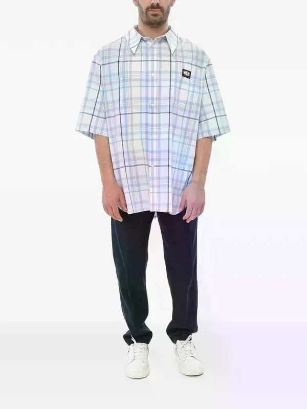 WILLY CHAVARRIA Logo-patch Checked Shirt