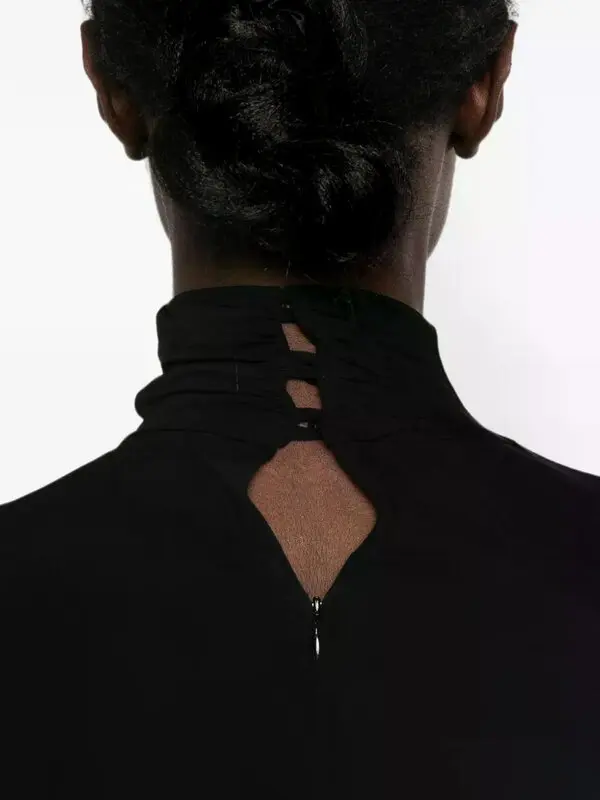 Pinko Asymmetrical Cut-out Midi Dress