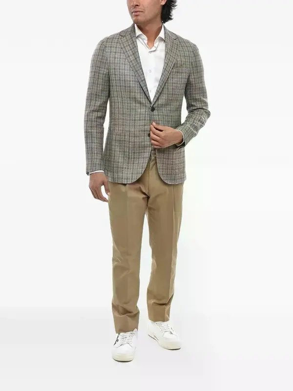 Corneliani Gate Gingham-pattern Blazer