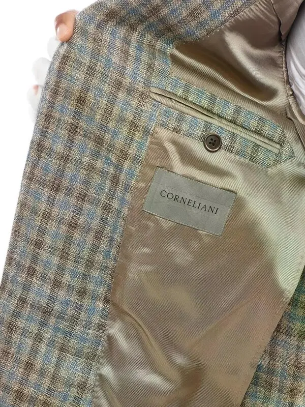 Corneliani Gate Gingham-pattern Blazer