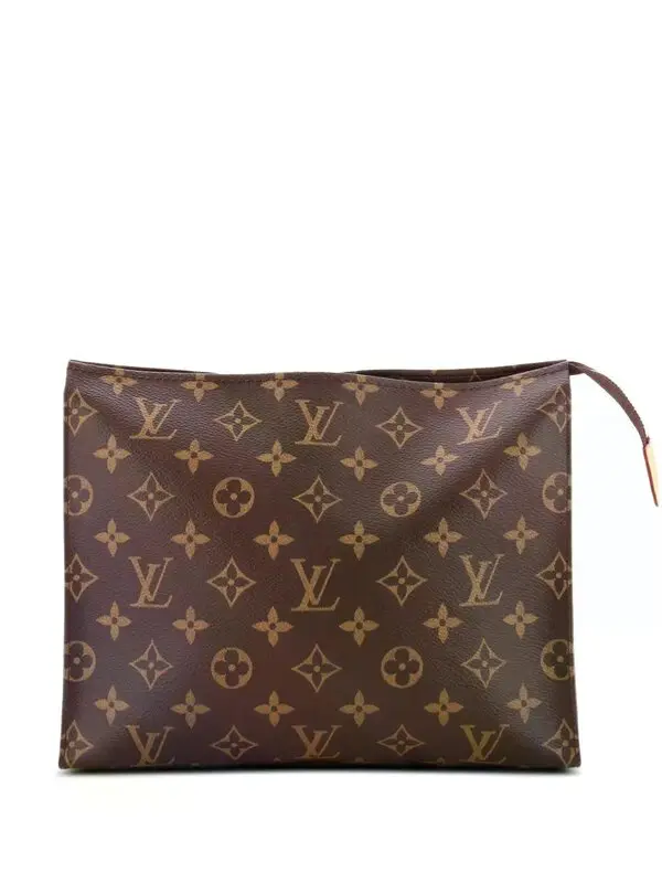 LOUIS VUITTON Toiletry Pouch Monogram Canvas 26 Clutch Bag - Brown