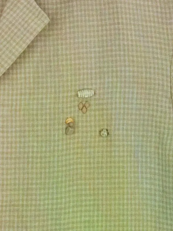 YOUNG N SANG Gingham-check Camp-collar Shirt