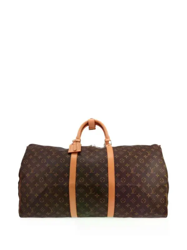 LOUIS VUITTON 1999 Monogram Keepall 60 Travel Bag - Brown