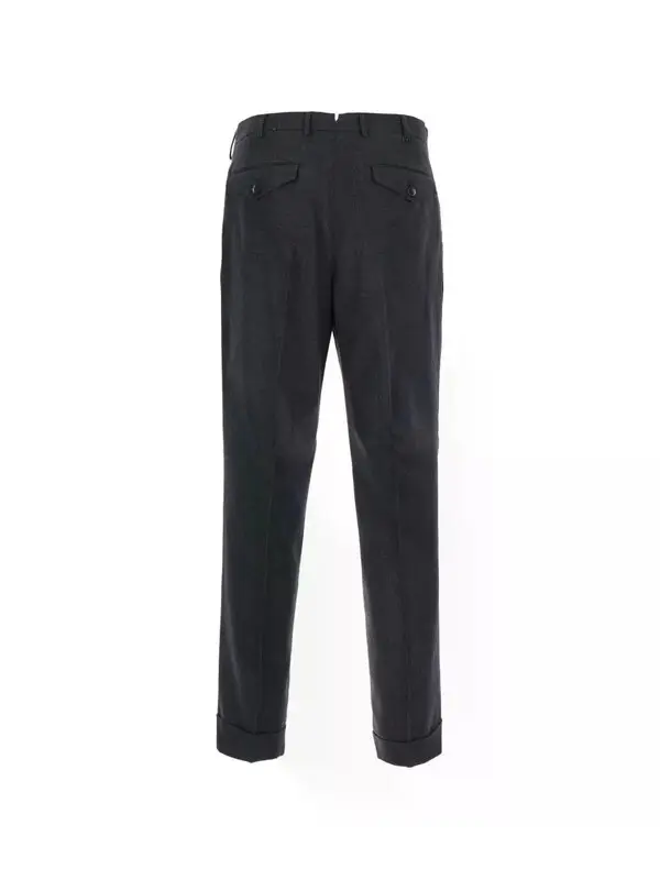 PT TORINO Pleated Turn-up Trousers