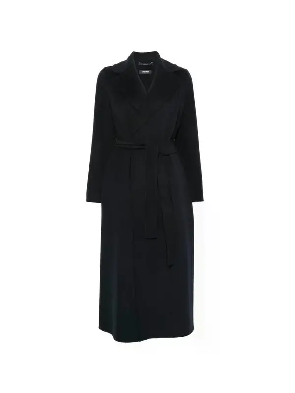 Max Mara Poldo Belted Coat - Blue