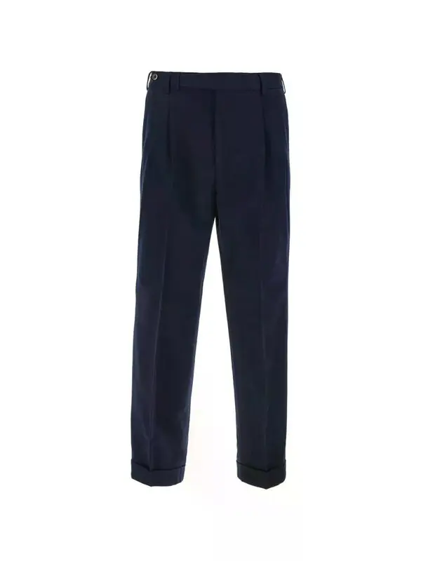 PT TORINO Pleated Turn-up Trousers