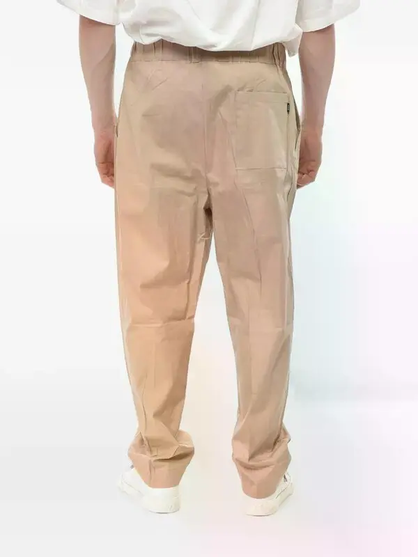 LANEUS Pleated Tapered Trousers