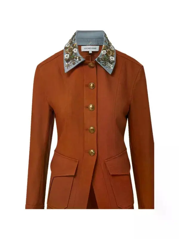 Veronica Beard Laramie Dickey Bead-embellished Jacket