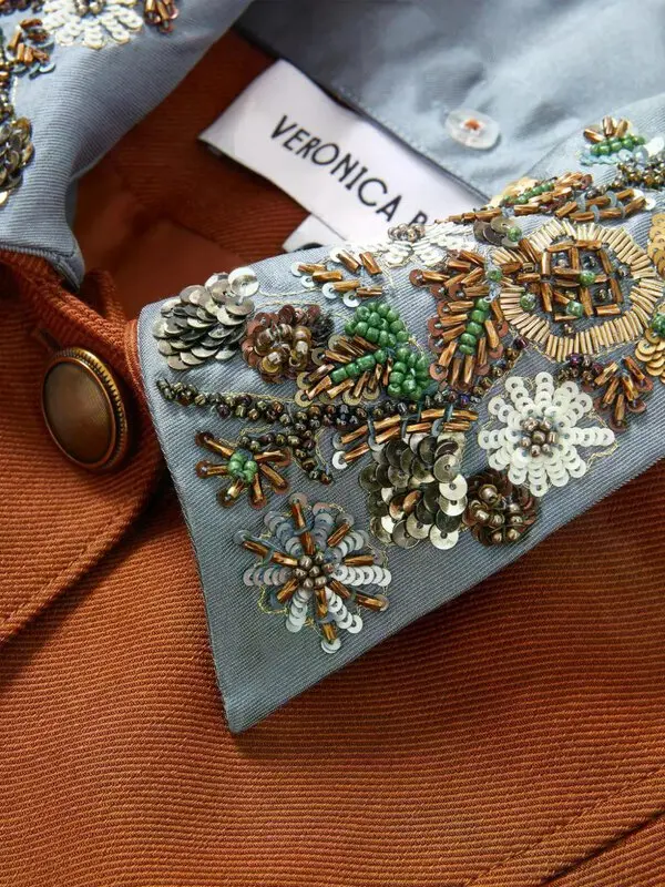 Veronica Beard Laramie Dickey Bead-embellished Jacket