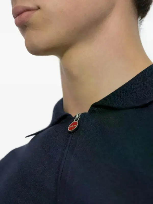 Kiton Quarter-zip Long-sleeve Polo Shirt