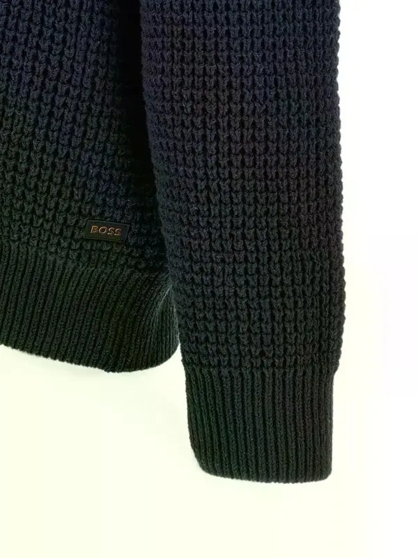 BOSS Honeycomb Knit V-neck Cardigan