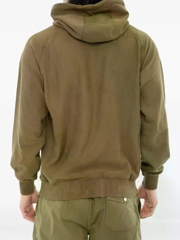 Woolrich Logo Patch Panelled Hoodie
