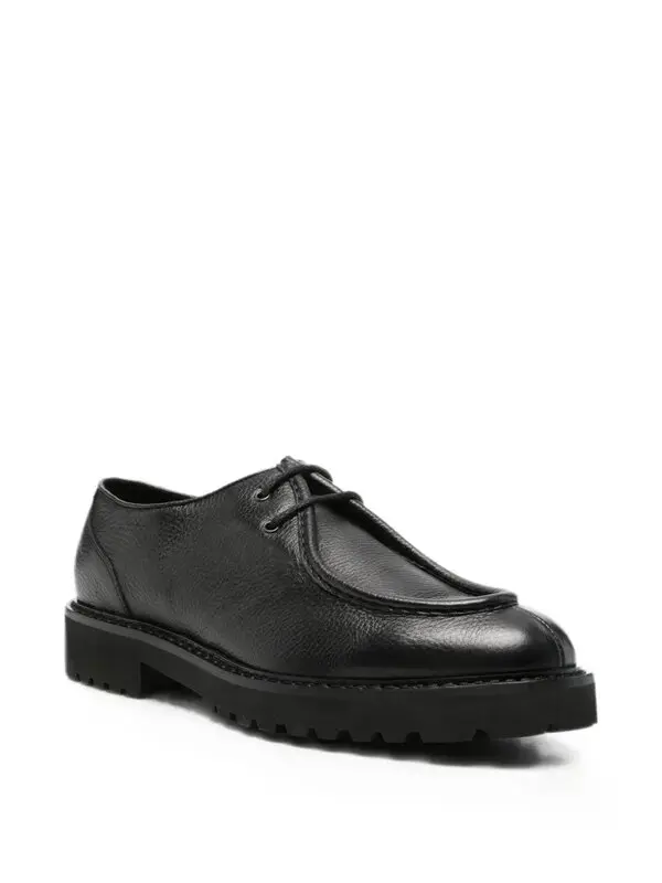 DOUCAL'S Grained Leather Derby Shoes